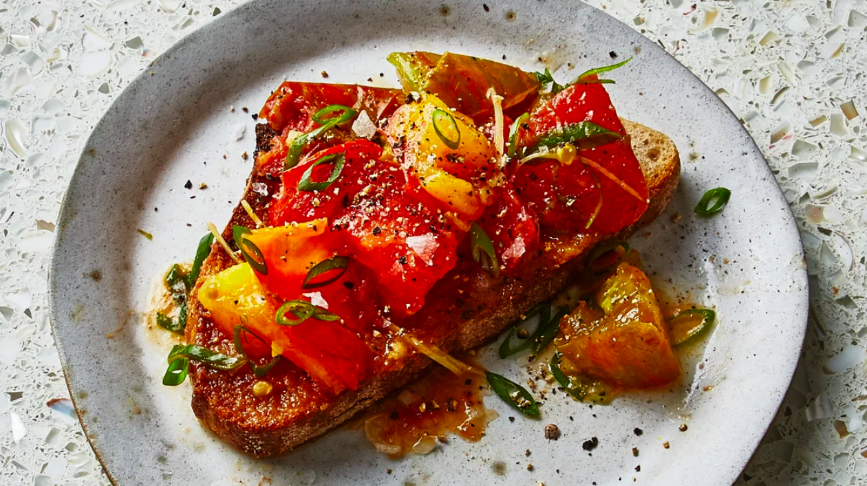 Buttered tomatoes with ginger - Tastetickler